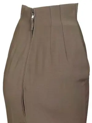 Rick Owens Dirt Pillar Maxi Skirt - Brown