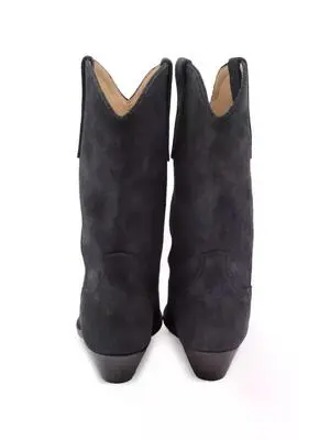 ISABEL MARANT VINTAGE 2020s Suede Pointed Toe Cowboy Boots