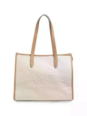 LANCEL Jour De Leather-trim Canvas Tote Bag - Neutrals