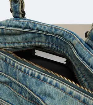 Balenciaga Le City East-west Denim Shoulder Bag