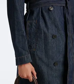 Dries Van Noten Denim Trench Coat