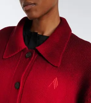 Attico Oversized Ombre Wool And Cashmere Cardigan