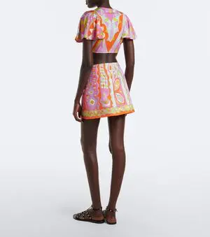 Emilio Pucci Angoli Twill Wrap Skirt