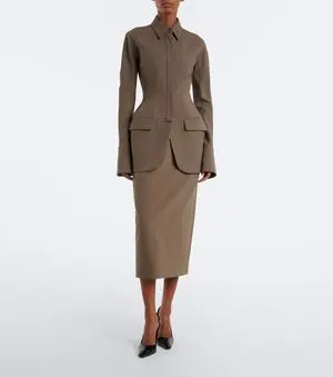 MUGLER Wool-blend Jacket