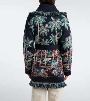Alanui Diamond Head Jacquard Wool-blend Cardigan