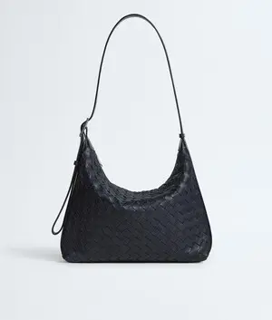 Bottega Veneta Small Traveler Hobo Bag - Midnight