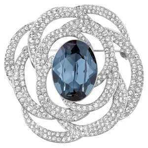 SWAROVSKI Barret Brooch - Blue