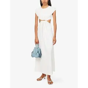 Christopher Esber Droplet Crystal Clasp Stretch-jersey Maxi Dress