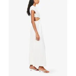 Christopher Esber Droplet Crystal Clasp Stretch-jersey Maxi Dress