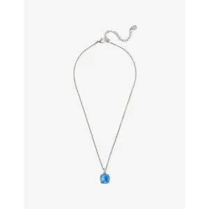 SWAROVSKI Millenia Rhodium-plated And Crystal Pendant Necklace - Blue
