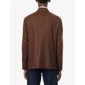 Corneliani Notch-lapel Virgin-wool And Cashmere-blend Overshirt