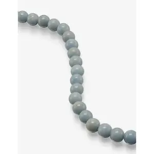ANNIKA INEZ Classic Sphere Bead Sterling-silver Angelite Necklace