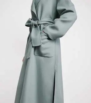 Fabiana Filippi Wool Belted Coat With Embellishment