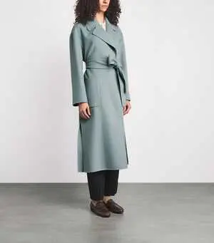 Fabiana Filippi Wool Belted Coat With Embellishment