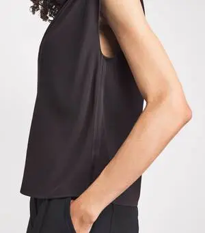 Agnona Sleeveless Draped Blouse
