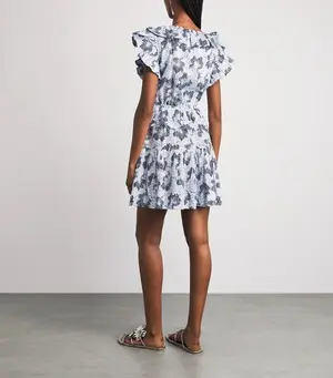 Ulla Johnson Cotton-blend Celie Mini Dress - Blue