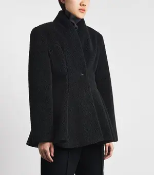 Stella McCartney Plush Peplum Jacket