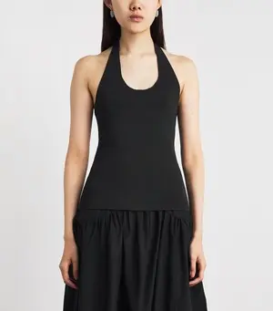 Theory Ribbed Halterneck Top