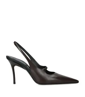 Alaïa Leather Drop Slingback Pumps 90