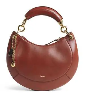 Chloé Small Leather Banana Top-handle Bag - Brown