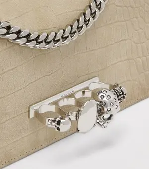 Alexander McQueen Leather Jewelled Top-handle Bag