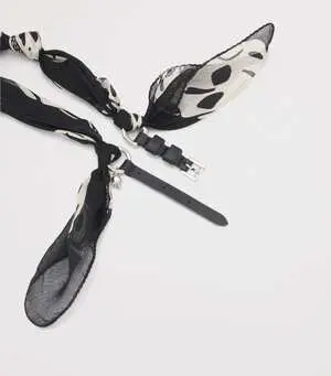 Alexander McQueen Silk Skull Scarf Bracelet