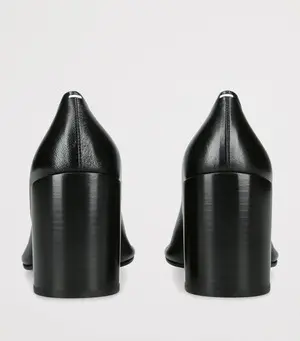 MAISON MARGIELA Leather Piped Heeled Pumps 85