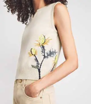 BARRIE Cashmere Thistle Top