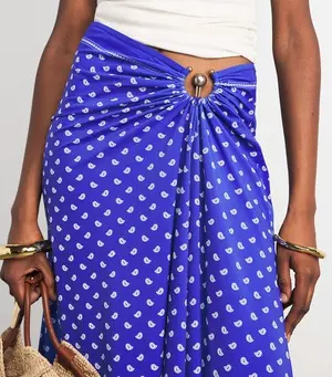 Christopher Esber Bandana Orbit Maxi Skirt - Blue