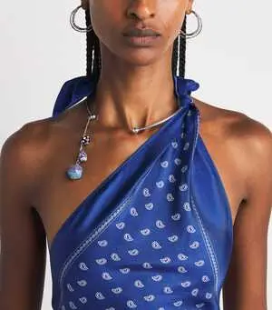 Christopher Esber Silk Bandana Tie Top