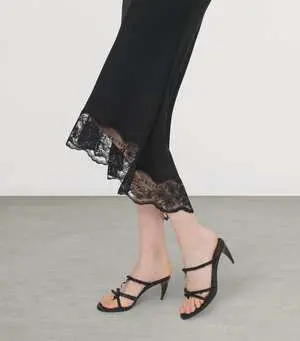 Alexander McQueen Beaded Rosa Heeled Sandals 70