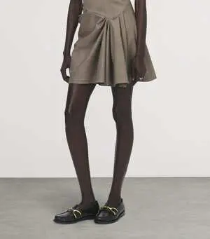 Alexander McQueen Leather Wishbone Loafers