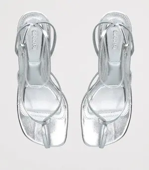 Simkhai Metallic Leather Kelsey Heeled Sandals 75