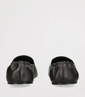 THE ROW Casa Leather Slippers