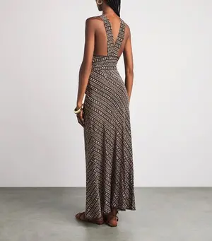 SIR. Astrid Printed Lace Maxi Dress