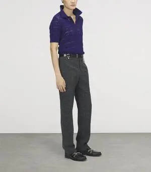 Alexander McQueen Crochet-skull Polo Shirt