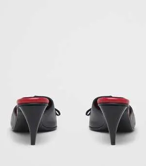 Alexander McQueen Leather Lexie Heeled Mules 70