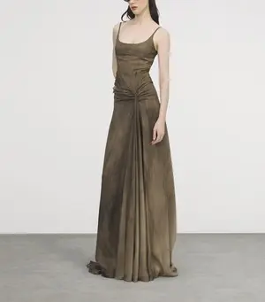 Alexander McQueen Asymmetric Gathered Gown