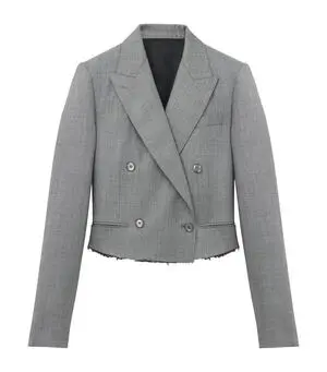 Alexander McQueen Cropped Double-breasted Blazer
