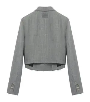 Alexander McQueen Cropped Double-breasted Blazer