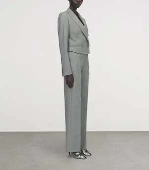 Alexander McQueen Cropped Double-breasted Blazer