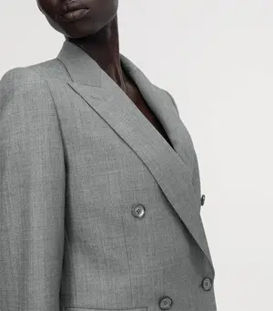 Alexander McQueen Cropped Double-breasted Blazer