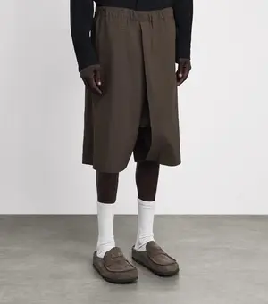 Issey Miyake Wide-leg Chino Shorts