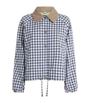 Barbour Gingham Ovingham Jacket - Blue