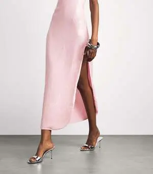 Oseree Sequinned O-ring Lumière Midi Dress