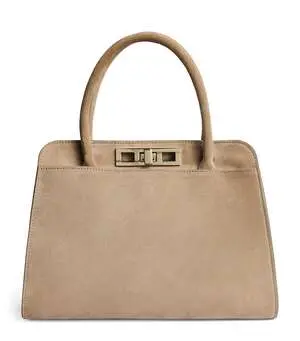 Fabiana Filippi Medium Suede Josephine Top-handle Bag - Green