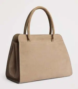 Fabiana Filippi Medium Suede Josephine Top-handle Bag - Green