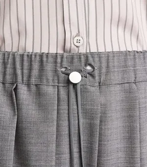 Fabiana Filippi Wool Pleated Midi Skirt