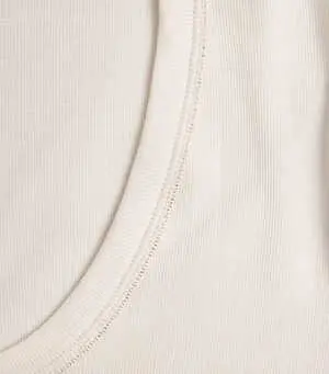 Fabiana Filippi Rib-knit Embellished Top