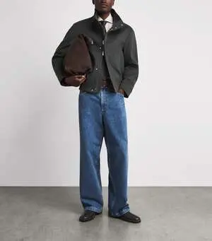 LARDINI Virgin Wool High Neck Jacket